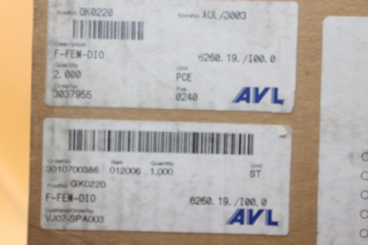 New | AVL | GK0220 6260.19 | AVL Data Acquisition GK0220 6260.19 F-FEM ...